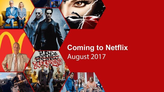 August 2017 New Netflix Releases