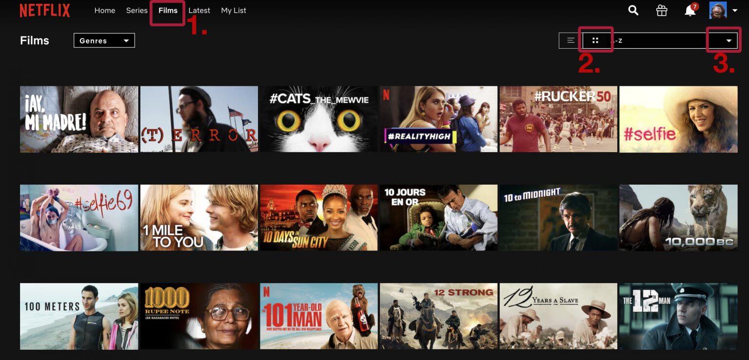 How to Get an A-Z List of Movies & TV Series on Netflix