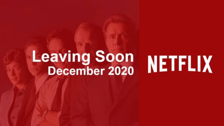 Movies & TV Series Leaving Netflix in December 2020