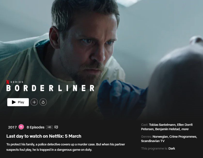 Norwegian Netflix Original 'Borderliner' Leaving Netflix in March 2023 ...