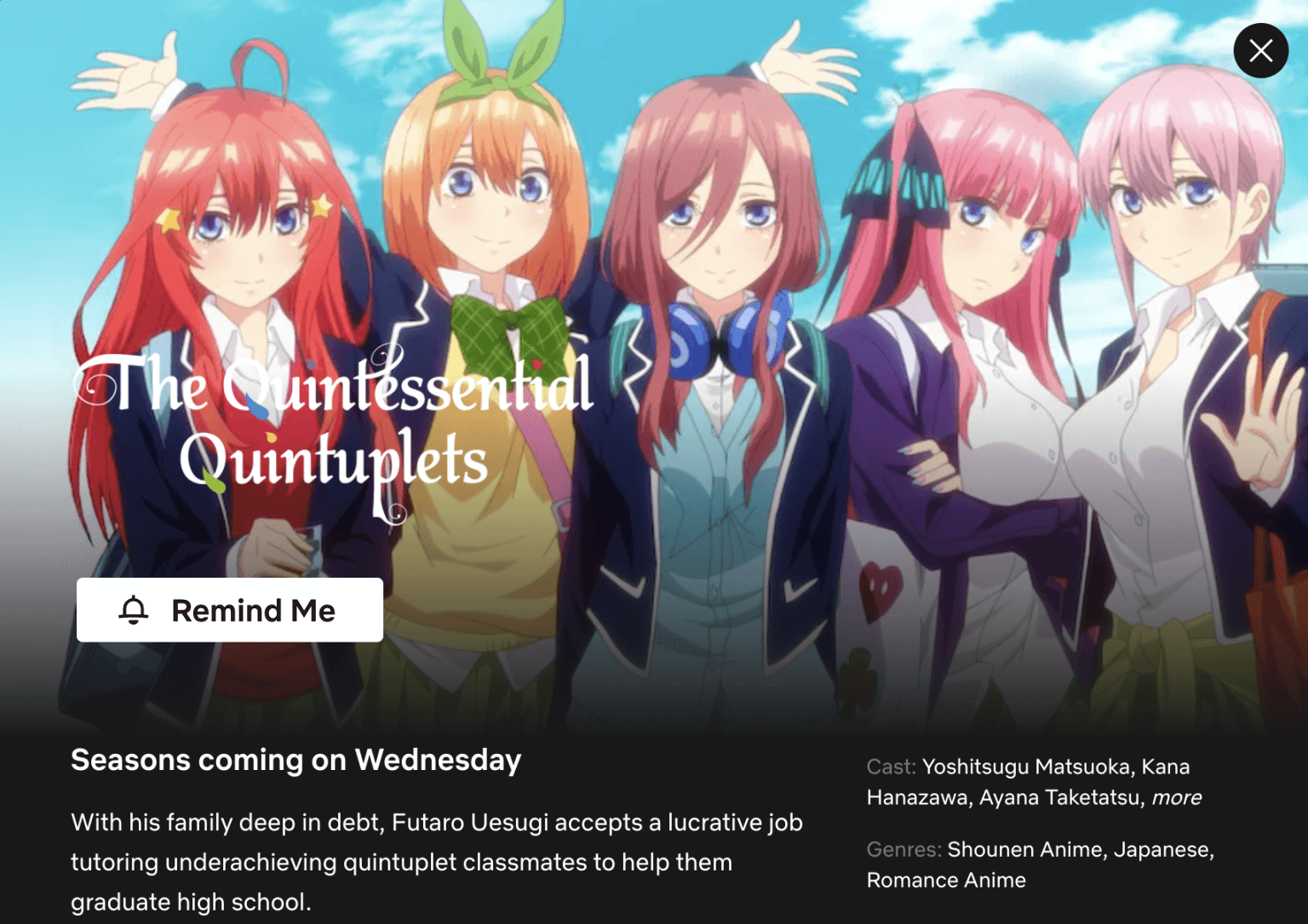 'The Quintessential Quintuplets' Anime Movie and Series Coming to ...
