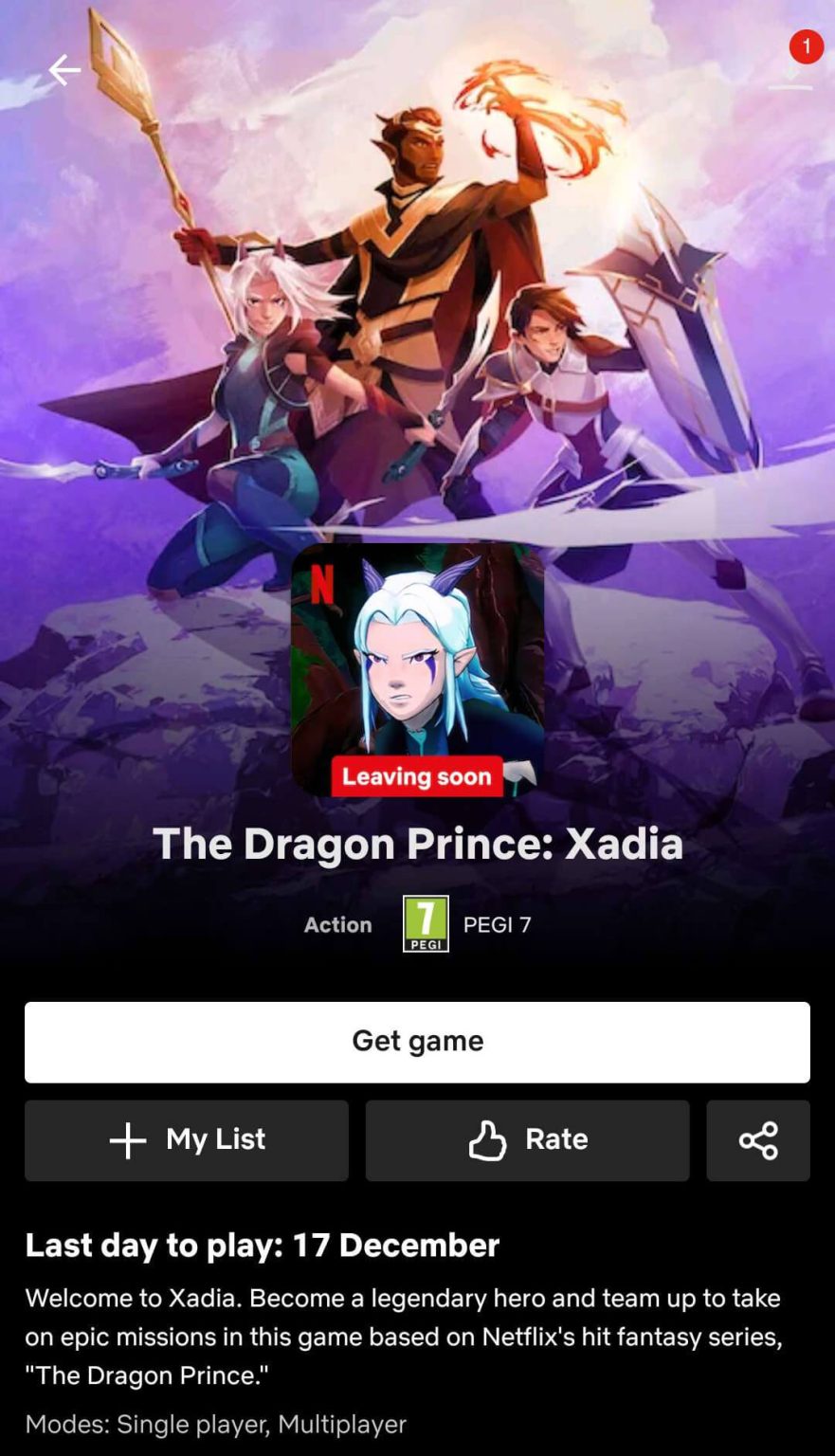 'The Dragon Prince: Xadia' Leaving Netflix Games And Shutting Down After Only Five Months