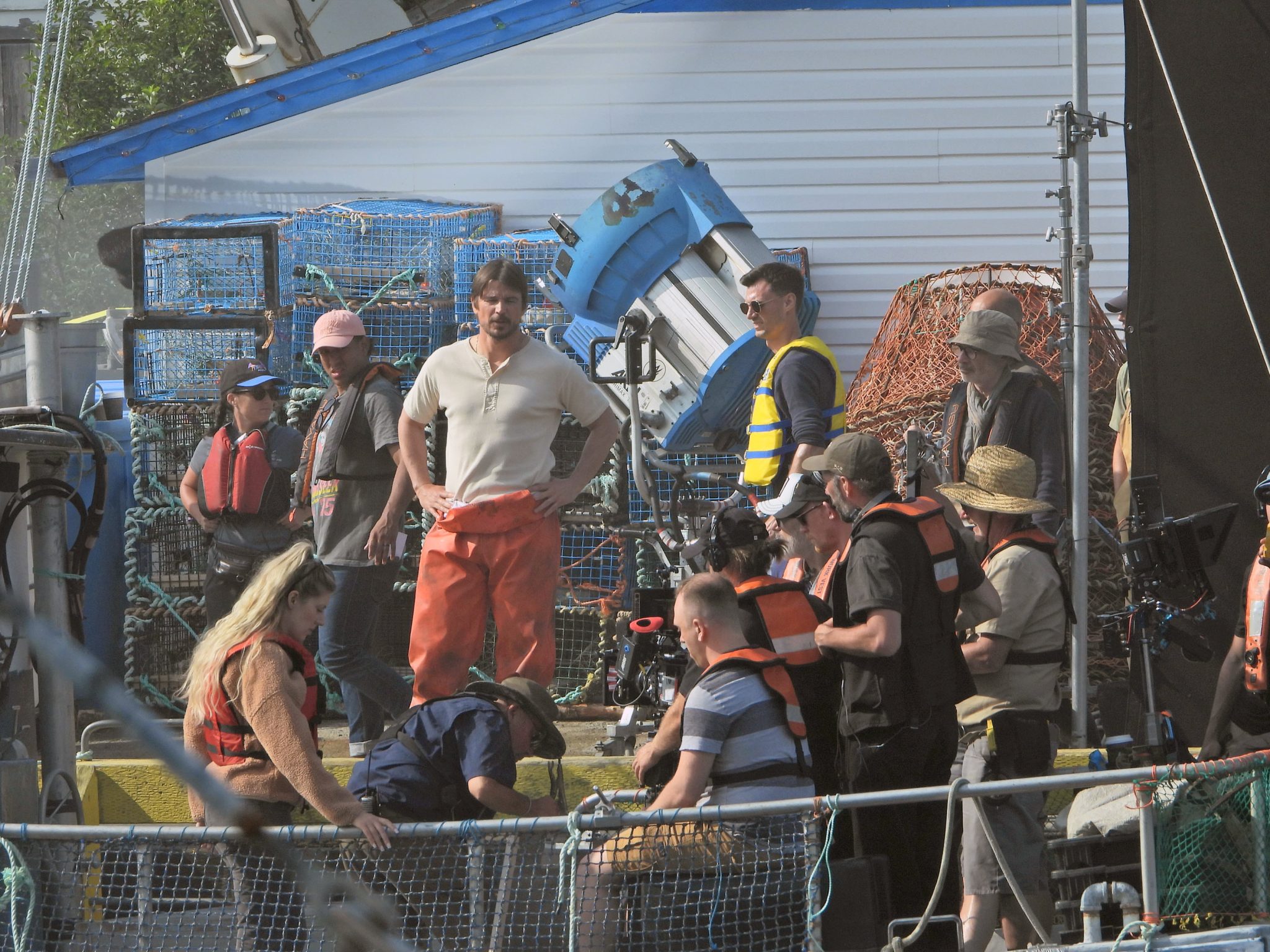First Looks at Josh Hartnett on Set of New Newfoundland Sea Monster ...