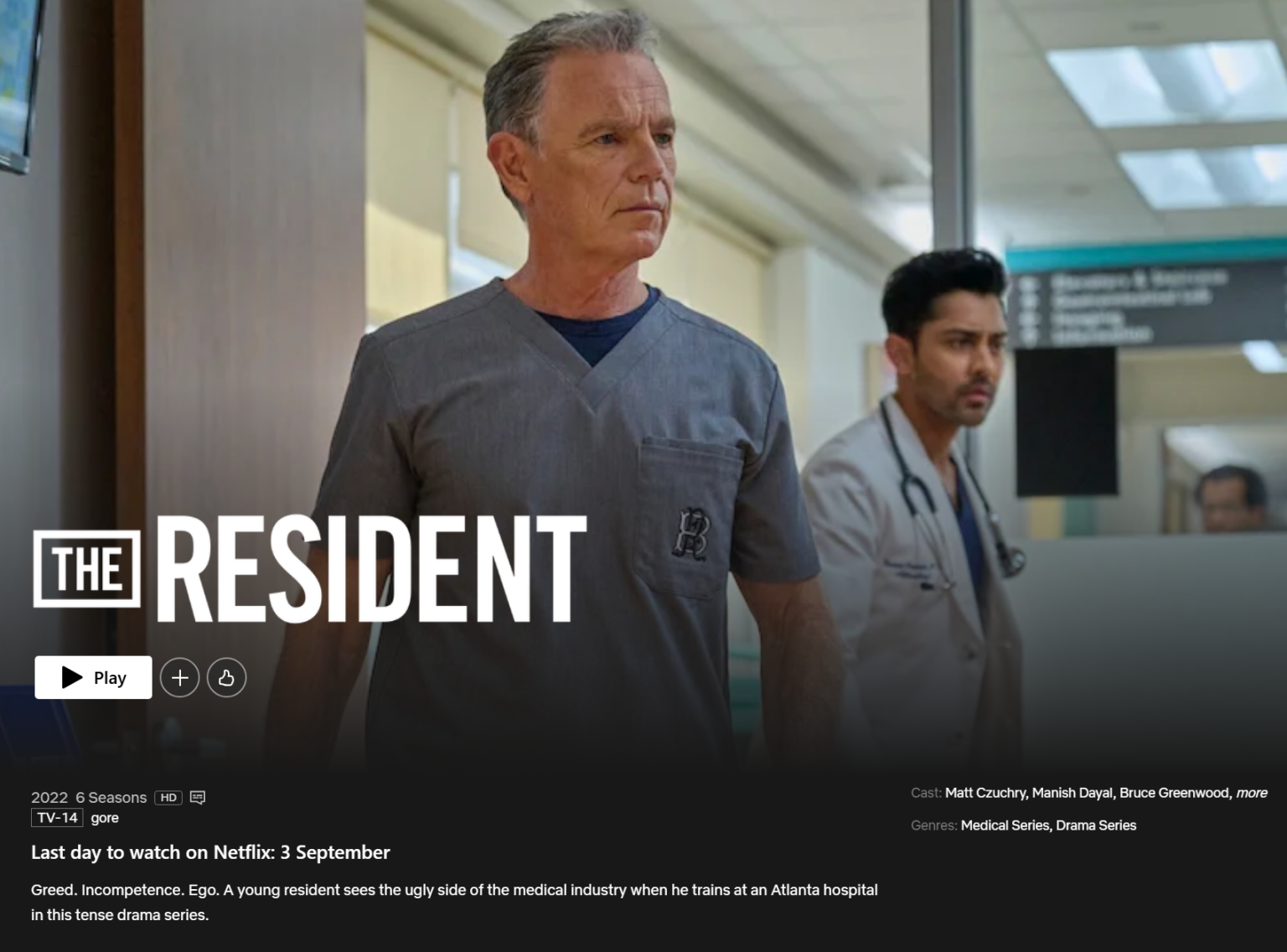 'The Resident' Is Leaving Netflix Throughout 2025 Starting With The US