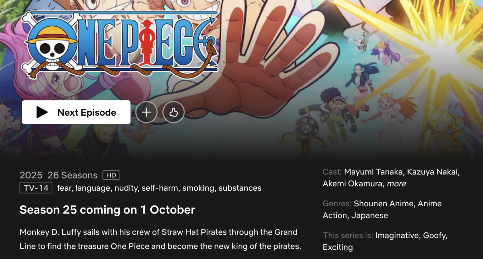 'One Piece' Zou Island Arc is Coming to Netflix in October 2025