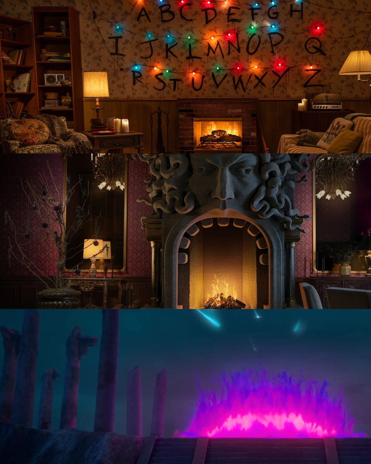 Netflix Adds KPop Demon Hunters, Stranger Things and Wednesday Fireplaces