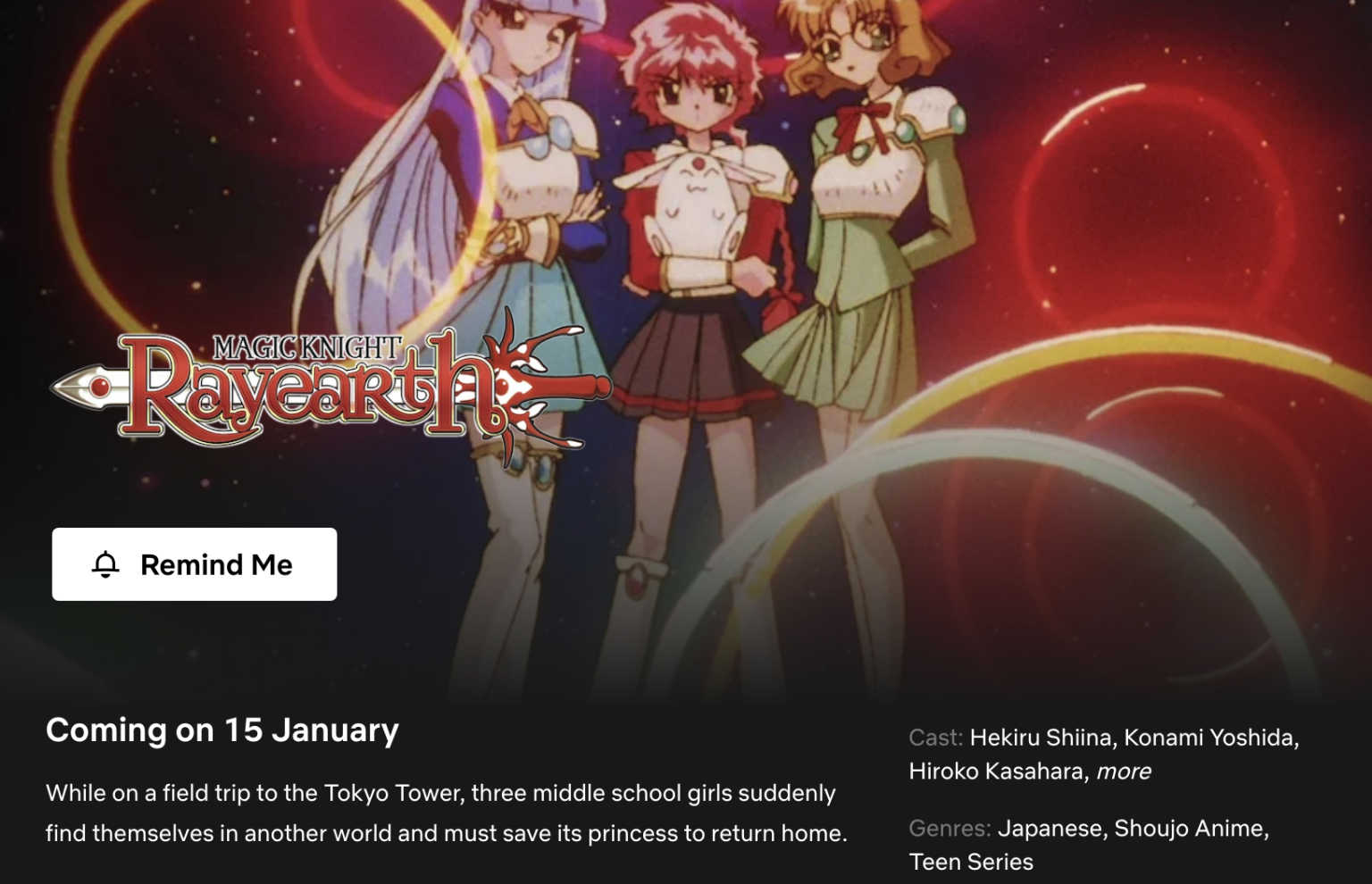 Retro Isekai Anime Series 'Magic Knight Rayearth' is Coming to Netflix ...