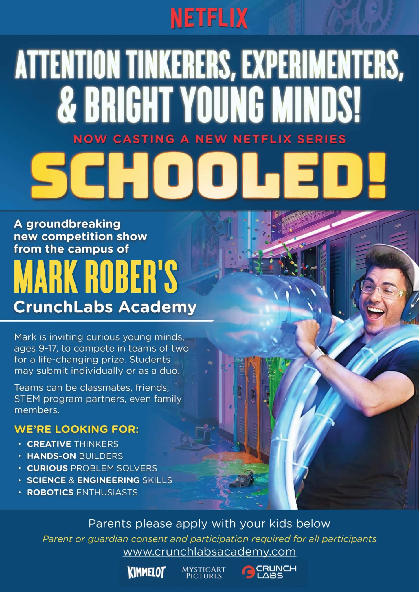 Netflix Unveils Its Reality Series With YouTuber Mark Rober 'Schooled!'