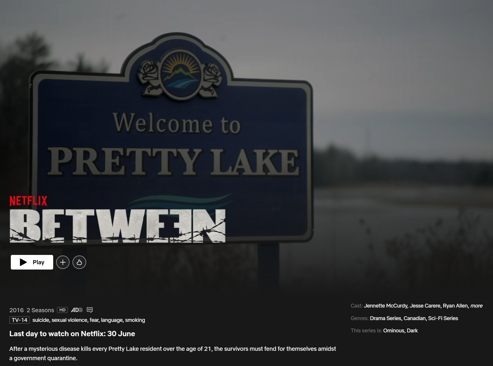 Jennette McCurdy's Cult Sci-Fi Thriller Series 'Between' Scheduled to ...